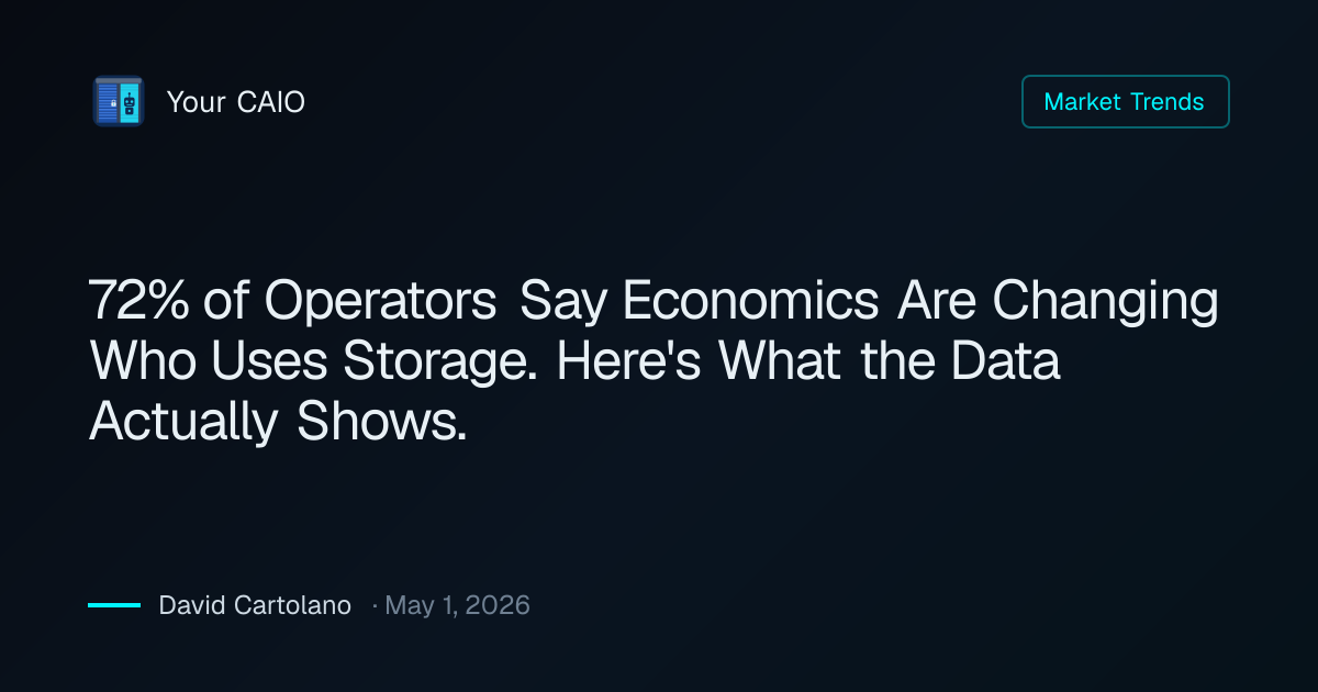 72% of Operators Say Economics Are Changing Who Uses Storage. Here's ...