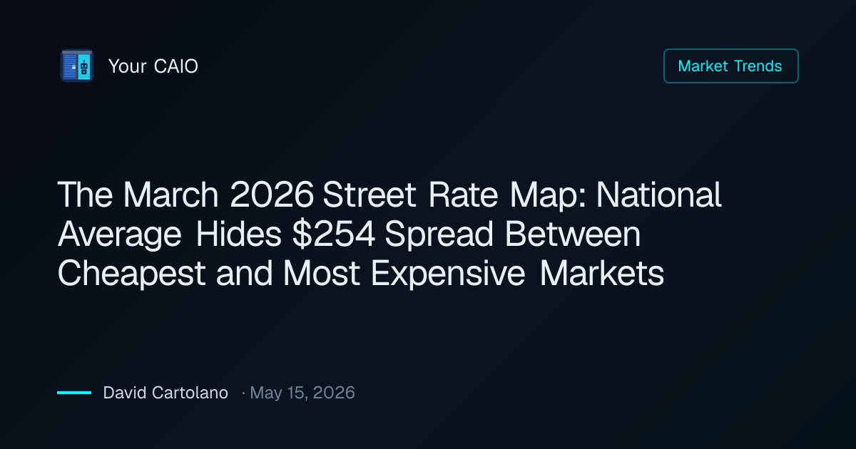 The March 2026 Street Rate Map: National Average Hides $254 Spread ...