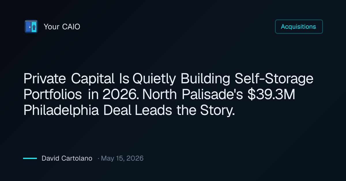 Private Capital Is Quietly Building Self-Storage Portfolios in 2026 ...