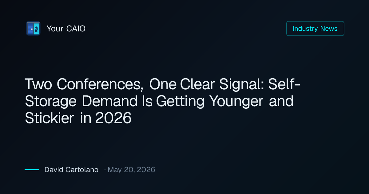 Two Conferences, One Clear Signal: Self-Storage Demand Is Getting ...